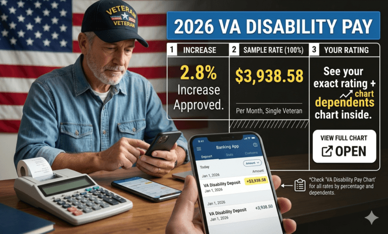 2026 VA Disability Pay Chart: New 2.8% Rates Effective Now